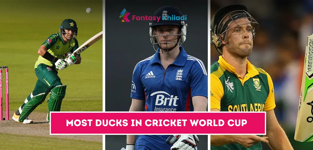 Most Ducks In ICC Cricket World Cup 2023: Top Players List
