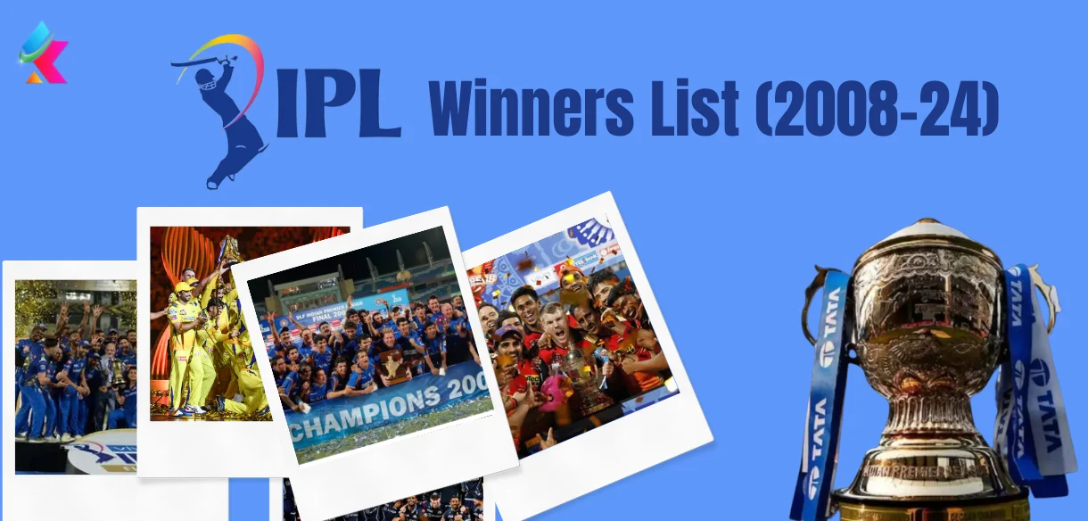 IPL Winners List From 2008 to 2025 Including Runners