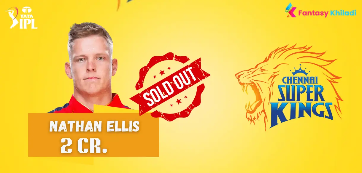 Nathan Ellis IPL 2026 Team, Price, Salary, Career Stats & Records