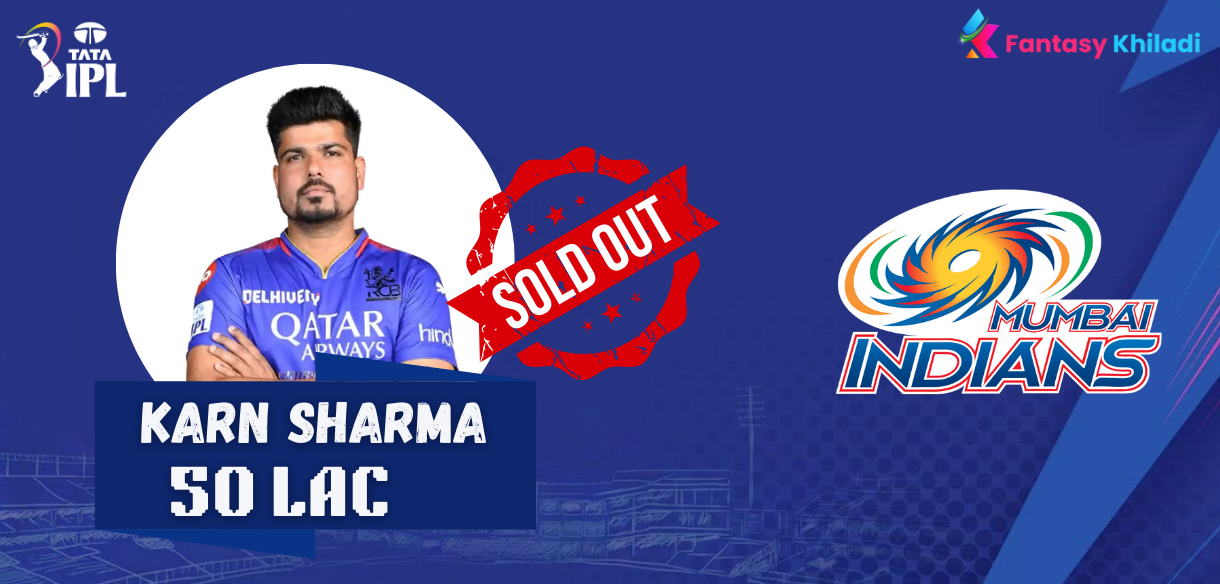 Karn Sharma IPL 2025 Price, Salary, Career Stats and Records with Last ...