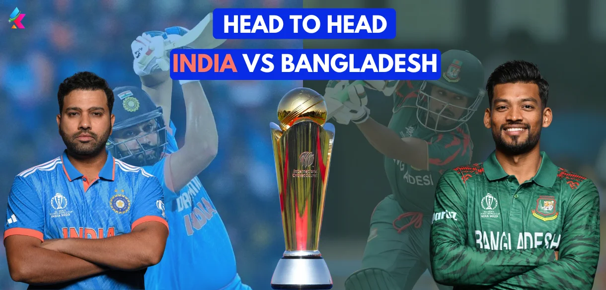BAN vs IND Head to Head in Champions Trophy 2025 - Bangladesh vs India H2H Stats and Records