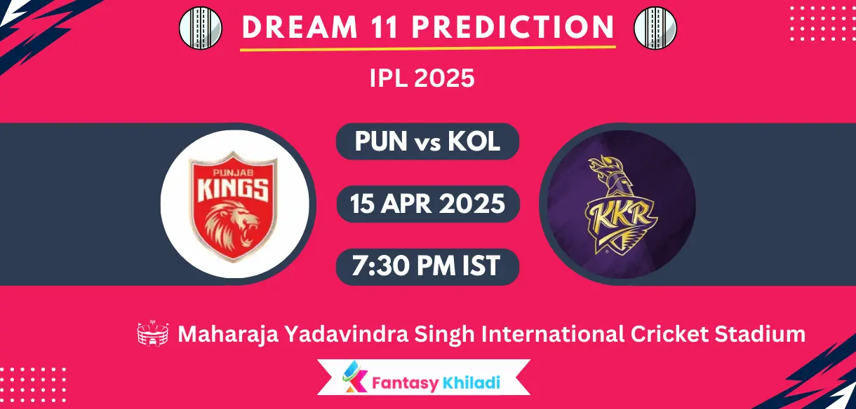PUN vs KOL Dream11 Prediction, Player Stats: IPL 2025