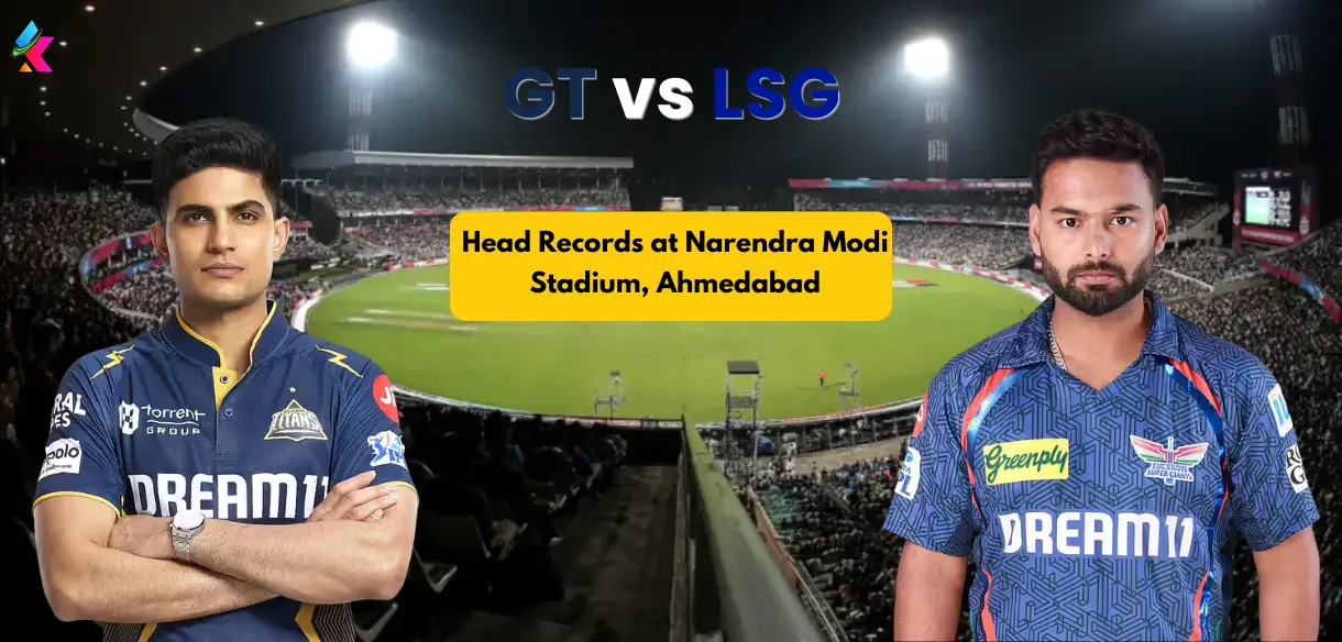 GT vs LSG Head to Head Records at Narendra Modi Stadium, Ahmedabad in IPL 2025