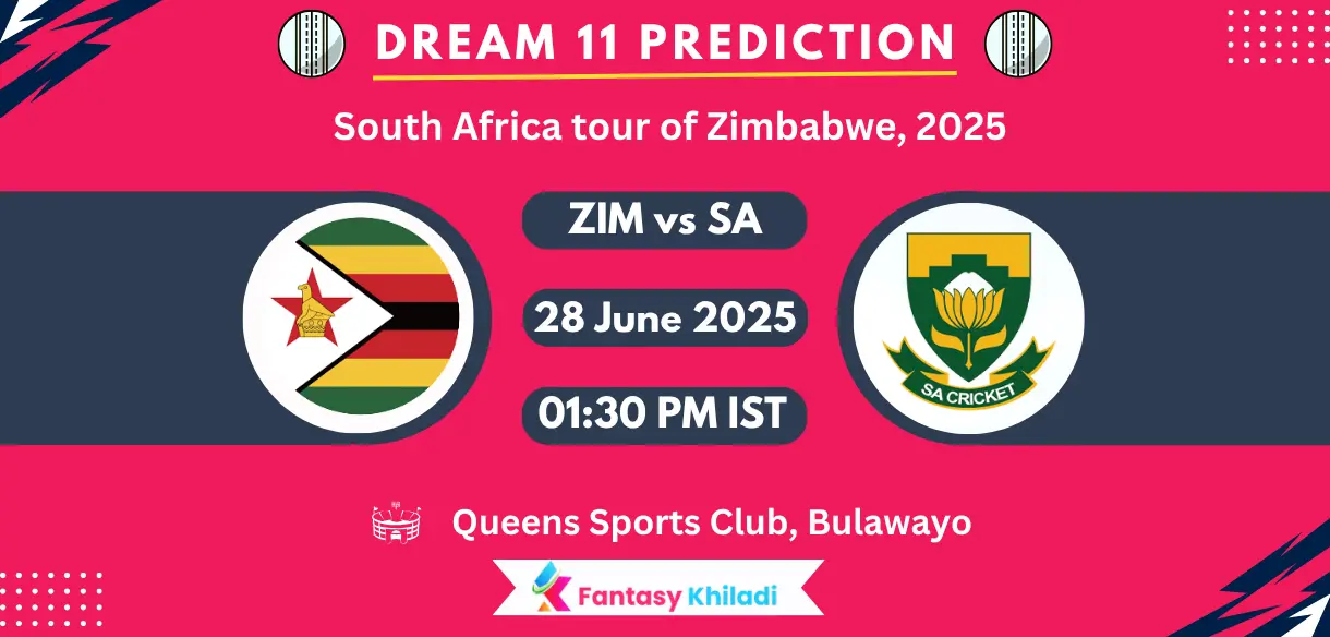 ZIM vs SA Dream11 Prediction, Player Stats South Africa tour of ...