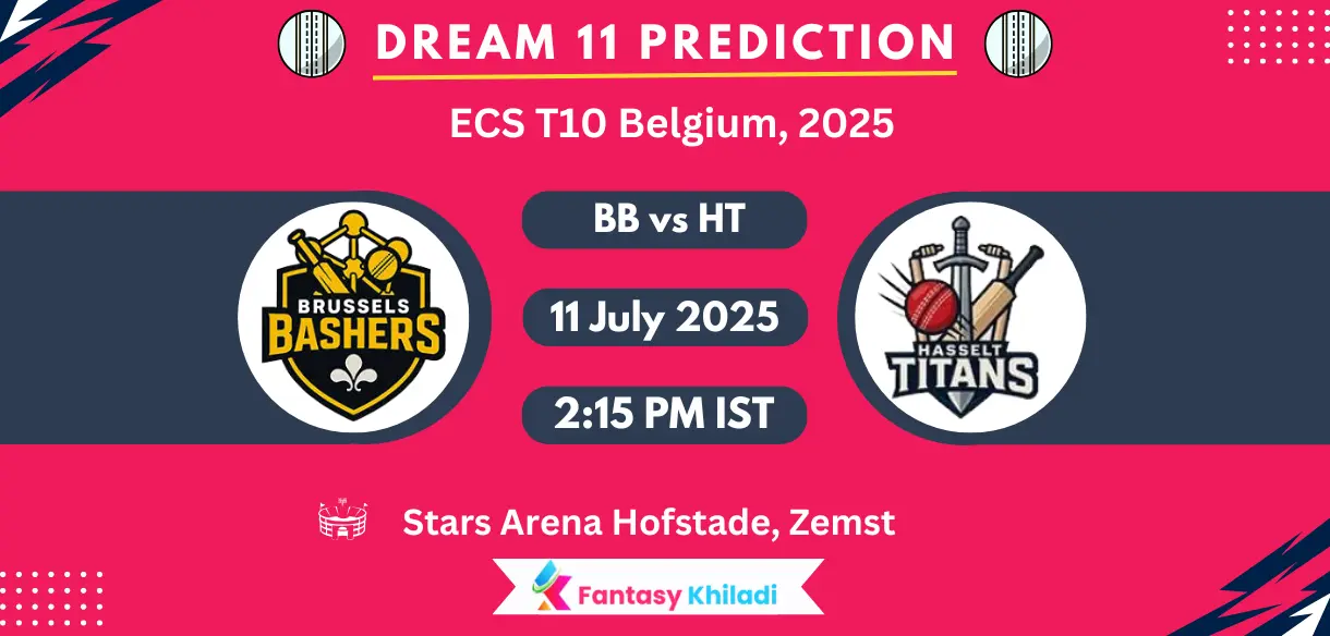 BB vs HT Dream11 Prediction, Player Stats ECS T10 Belgium, 2025 Match ...