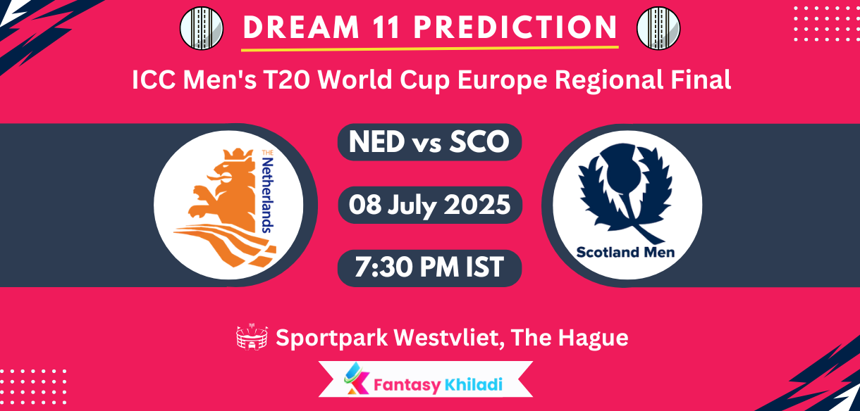 NED vs SCO Dream11 Prediction, Player Stats ICC Men's T20 World Cup ...