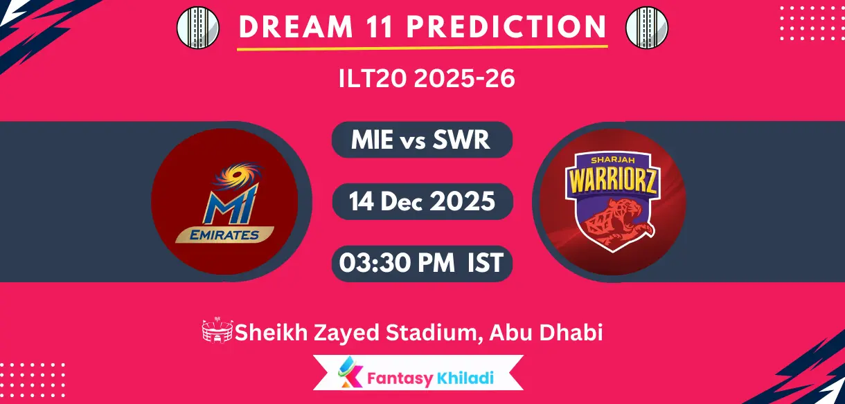 SWR vs GG Dream11 Prediction Today Match 16, Player Stats, Playing XI ...